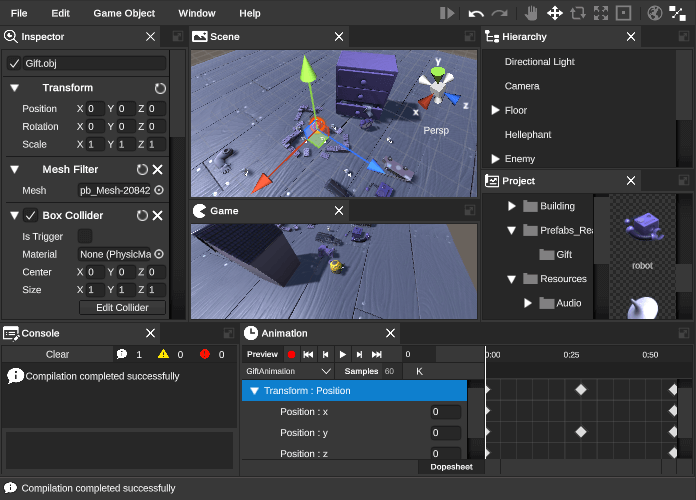 Introduction Example Unity Documentation